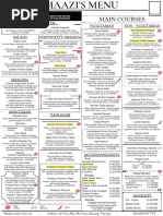 TDH Menu Oct 23B | PDF | Indian Cuisine | Food And Drink Preparation