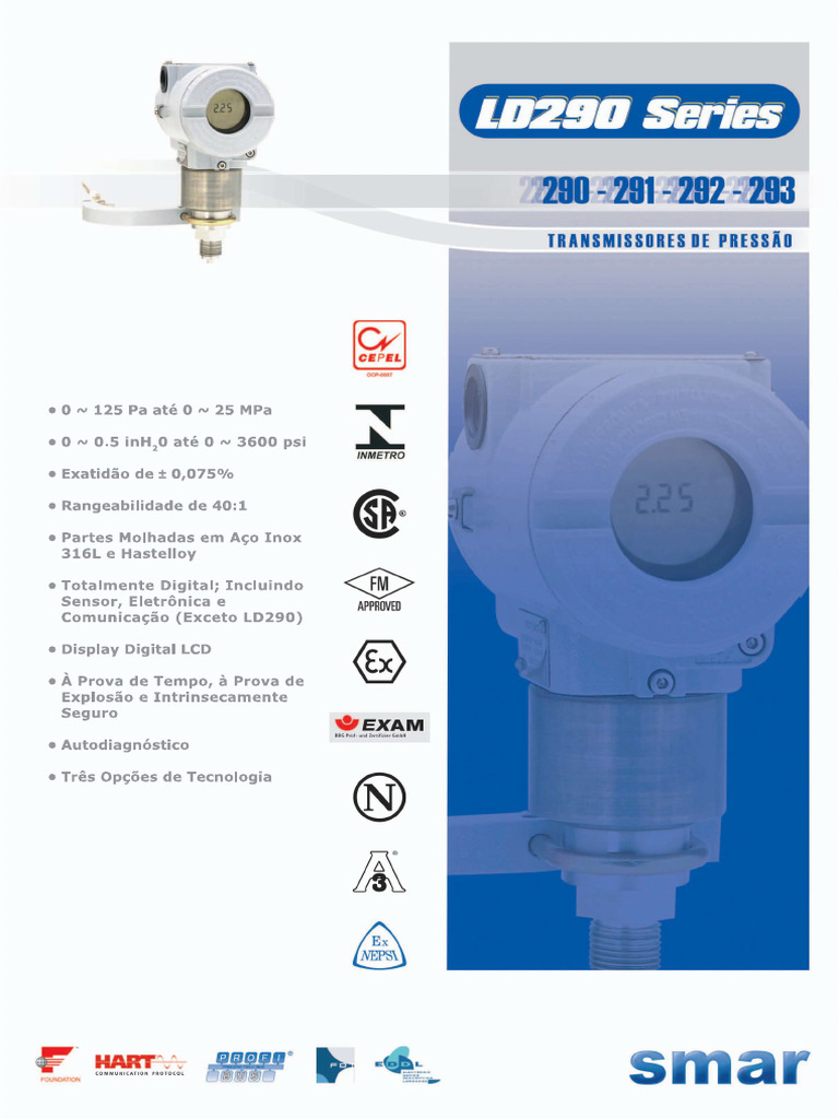 Smar - Datasheet-Características Do Equipamento | PDF