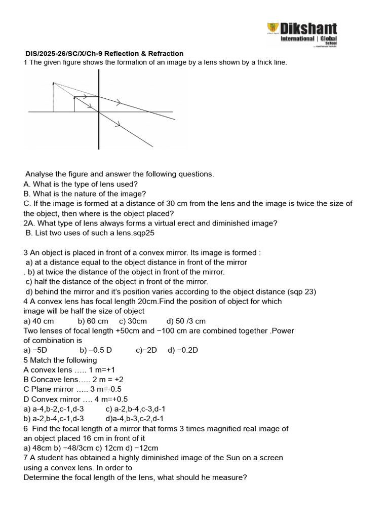 Ch-9 Reflection and Refraction | PDF | Electromagnetic Spectrum | Electrodynamics