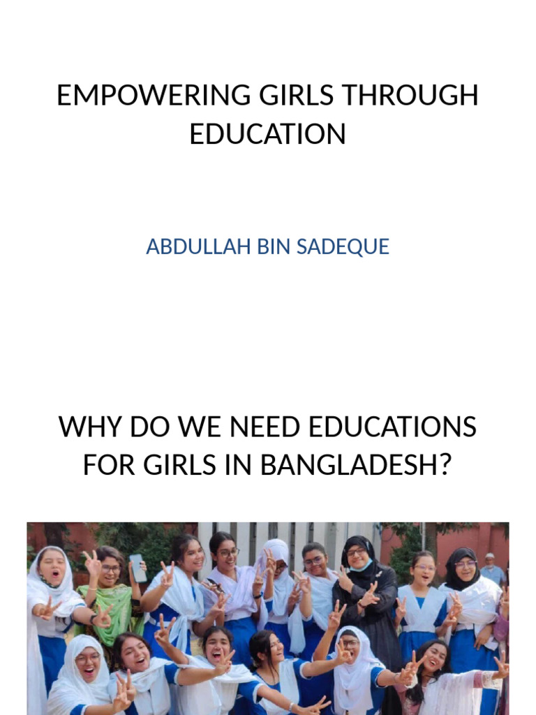 Empowering Girls Through Education | PDF