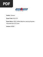 MLA-C01 AWS Certified Machine Learning Engineer - Associate Practice ...