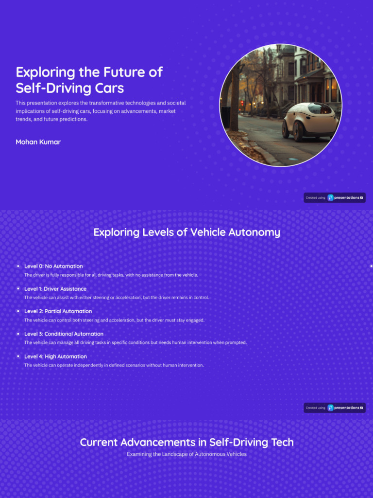 Exploring The Future of Self-Driving Cars | PDF