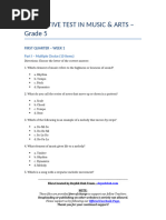 Grade 5 - 2nd Quarter Mapeh | PDF