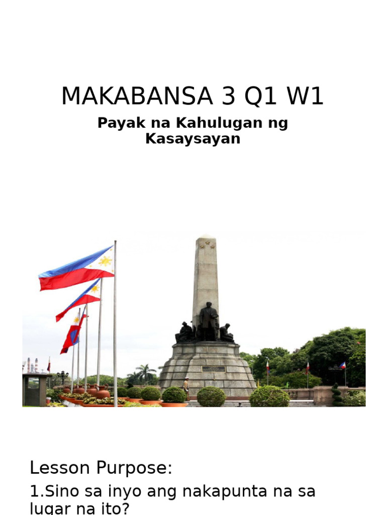 Makabansa 3 q1 w1 | PDF
