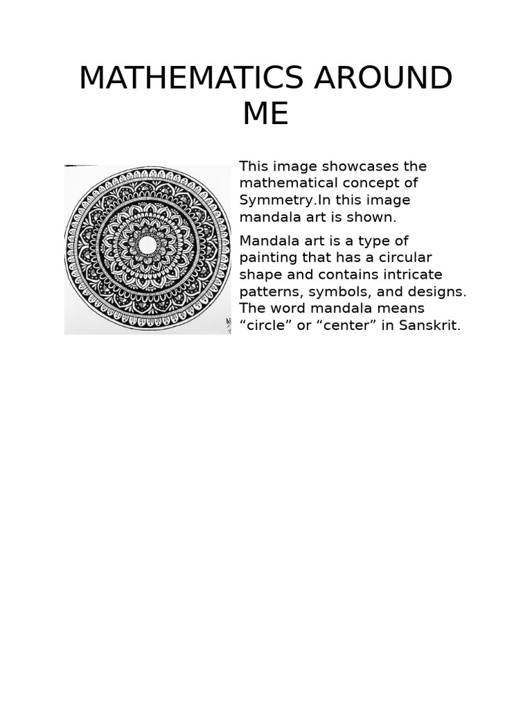 Mathematics Around Me | PDF