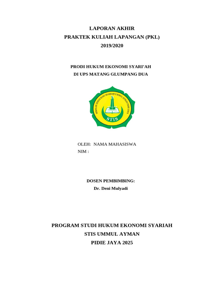 Laporan Akhir PKL | PDF