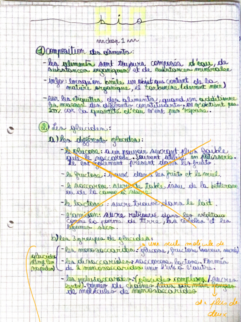 Synthèse Corrigée Bio Chap 1 Et 2 - Pauline Bada | PDF