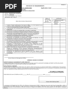 Annex C-Checklist of Requirements of Applicants | PDF