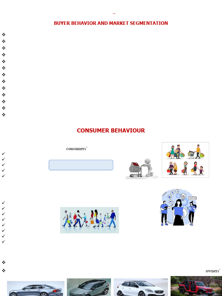 Unit 2 Buyer Behavior and Market Segmentation | PDF | Marketing | Consumer Behaviour