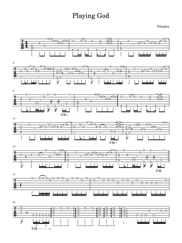 Playing God Guitar Tabs and Tuning | PDF