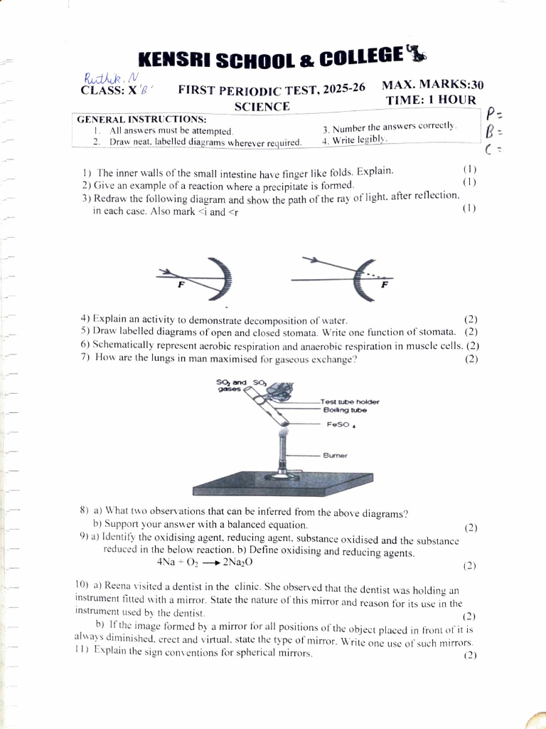 Kensri Science QP 20250606 | PDF