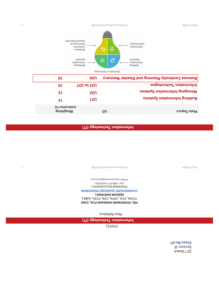 Business Continuity Planning & Disaster Recovery (Part-1) | PDF | Backup | Computing