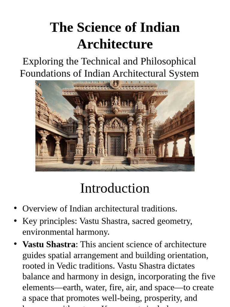 Science of Indian Architecture | PDF