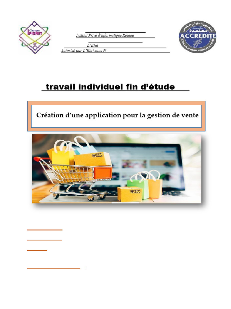Rapport de Fin D'étude Wadii.. | PDF | Java (Langage de programmation) | Application