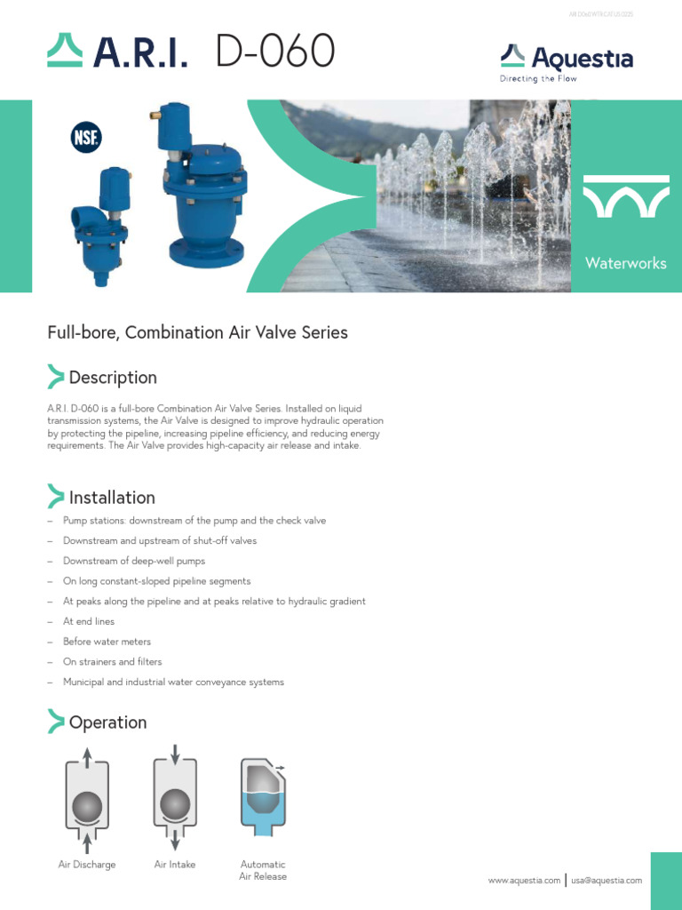 Ari.d060.wtr .Cat .Us .0225 | PDF | Valve | Pump