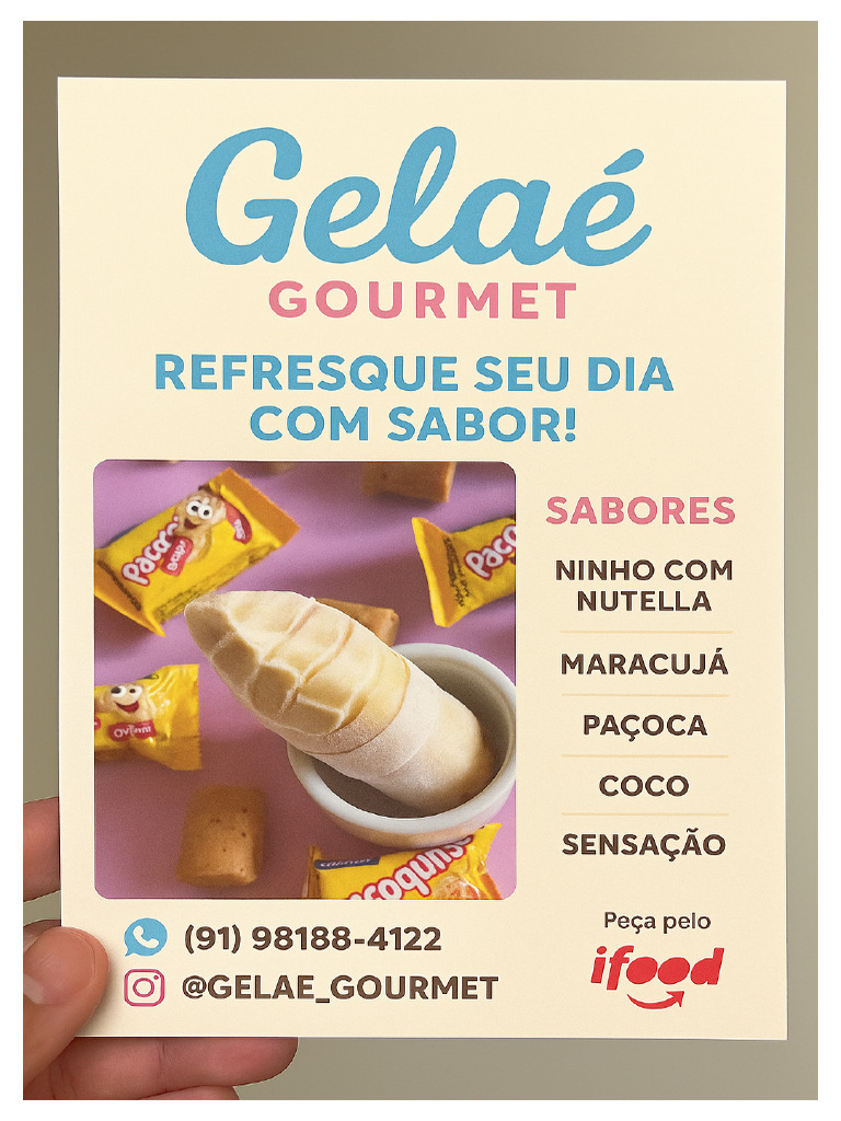 Panfleto Gelae Gourmet 10x15cm | PDF