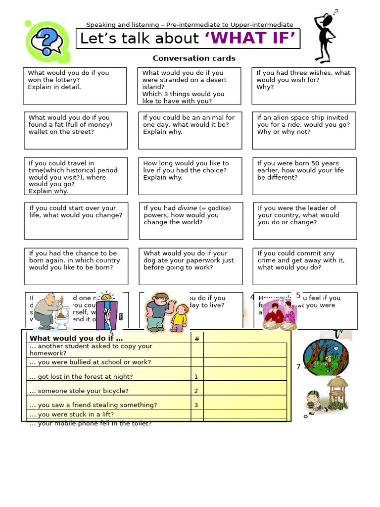 Lets Talk About What If Fun Activities Games 4488 | PDF