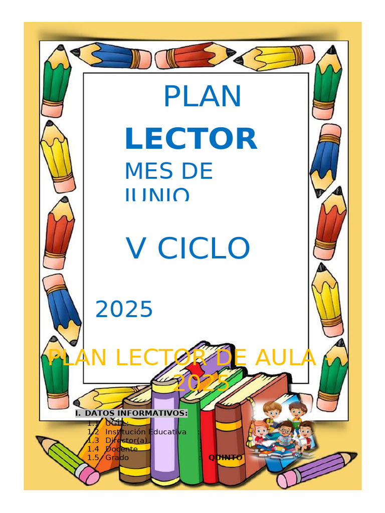 Plan Lector Junio V Ciclo | PDF | Contaminación