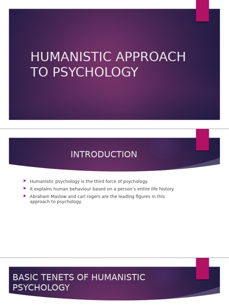 Humanistic Psychology Overview | PDF