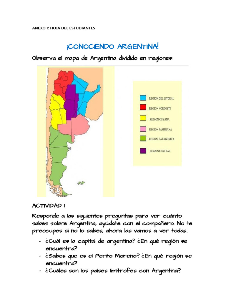 Conociendo Argentina: Cultura y Lengua | PDF | Lengua española ...