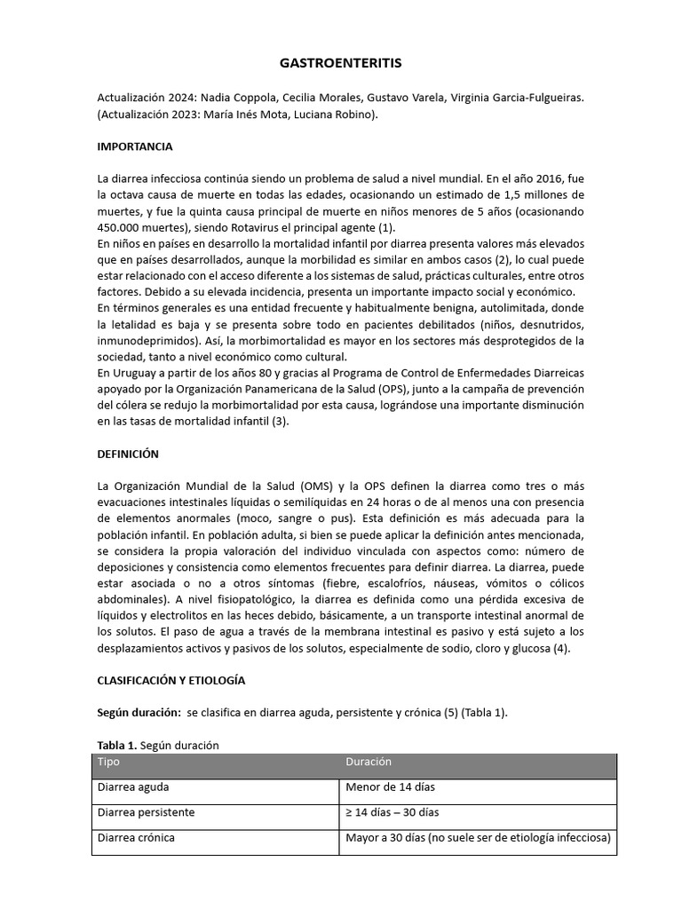 Capitulo Gastroenteritis Aguda | PDF | Escherichia coli | Diarrea