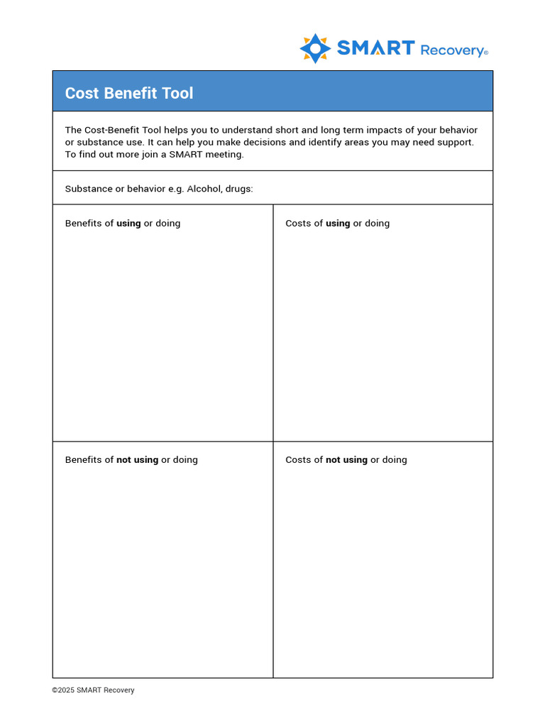 SMART Cost Benefit Tool Form V3-2 | PDF