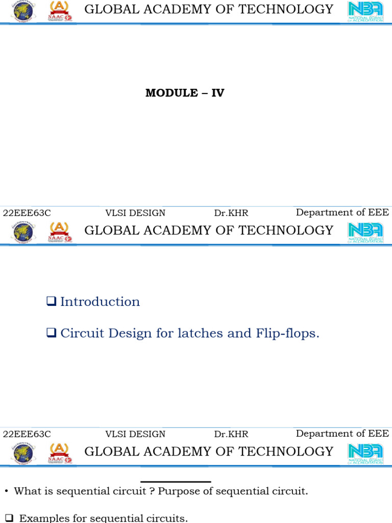 Dynamic Logic Circuits Module IV Vlsi | PDF | Cmos | Logic Gate