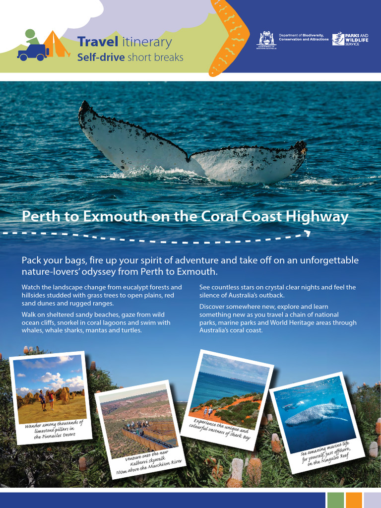 Perth to Exmouth Self-Drive Itinerary | PDF