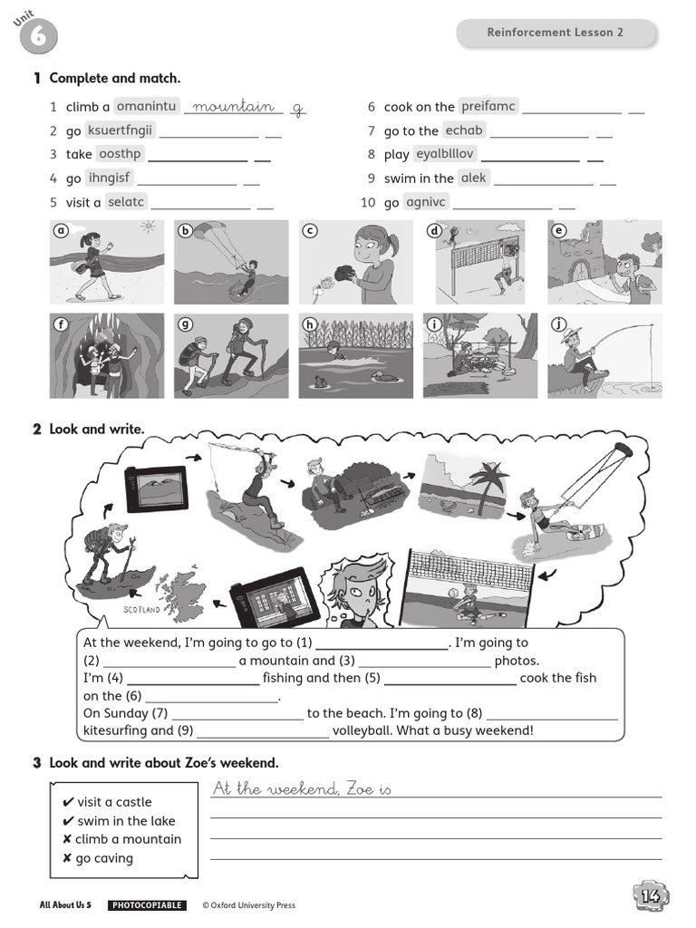 All About Us 5-Reinforcement-Tema 6 | PDF