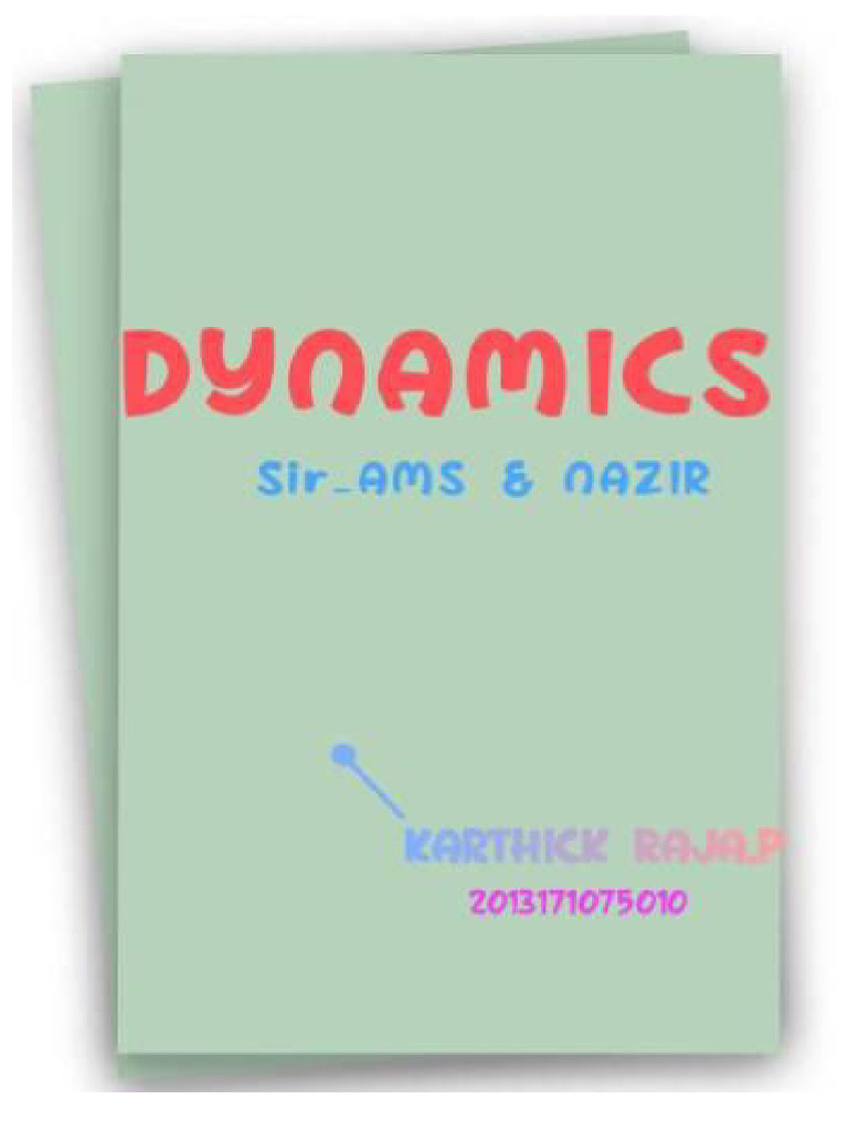 Dynamics Notes (2020 - 2023) | PDF