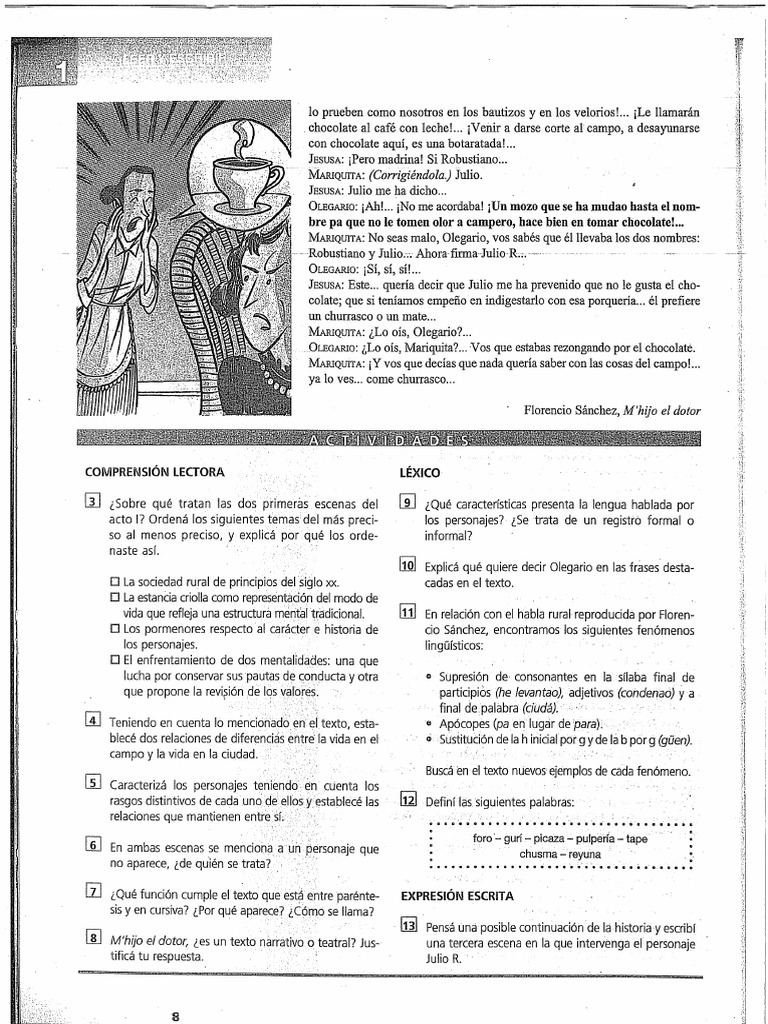7º Lengua y Literatura 1 (A4 Vert) - 8 | PDF