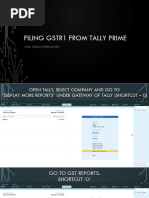 Filing GSTR-1 with TallyPrime Guide | PDF | Microsoft Excel | Comma ...