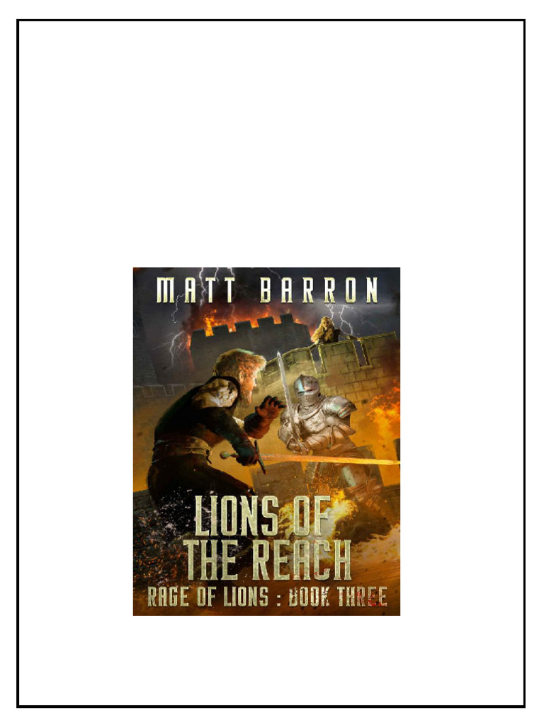 Lions of The Reach Rage of Lions Book 3 Matt Barron PDF Download | PDF