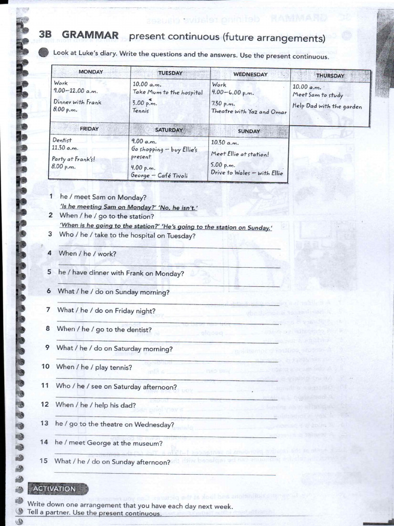 Grammar 3b English File Pre Int | PDF