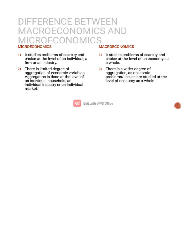 Macroeconomics - Introduction and Basic Concepts | PDF