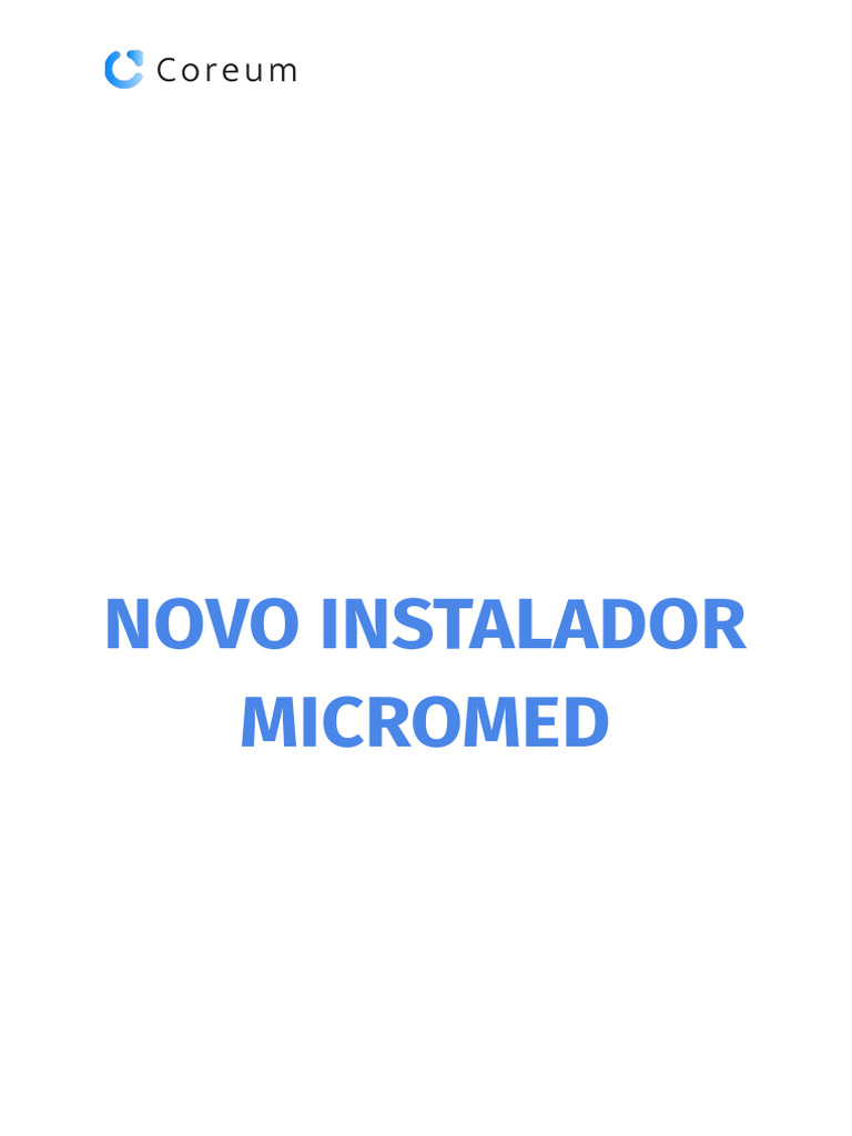 Passo A Passo - Novo Instalador Micromed | PDF | Programas | Usuário (informática)