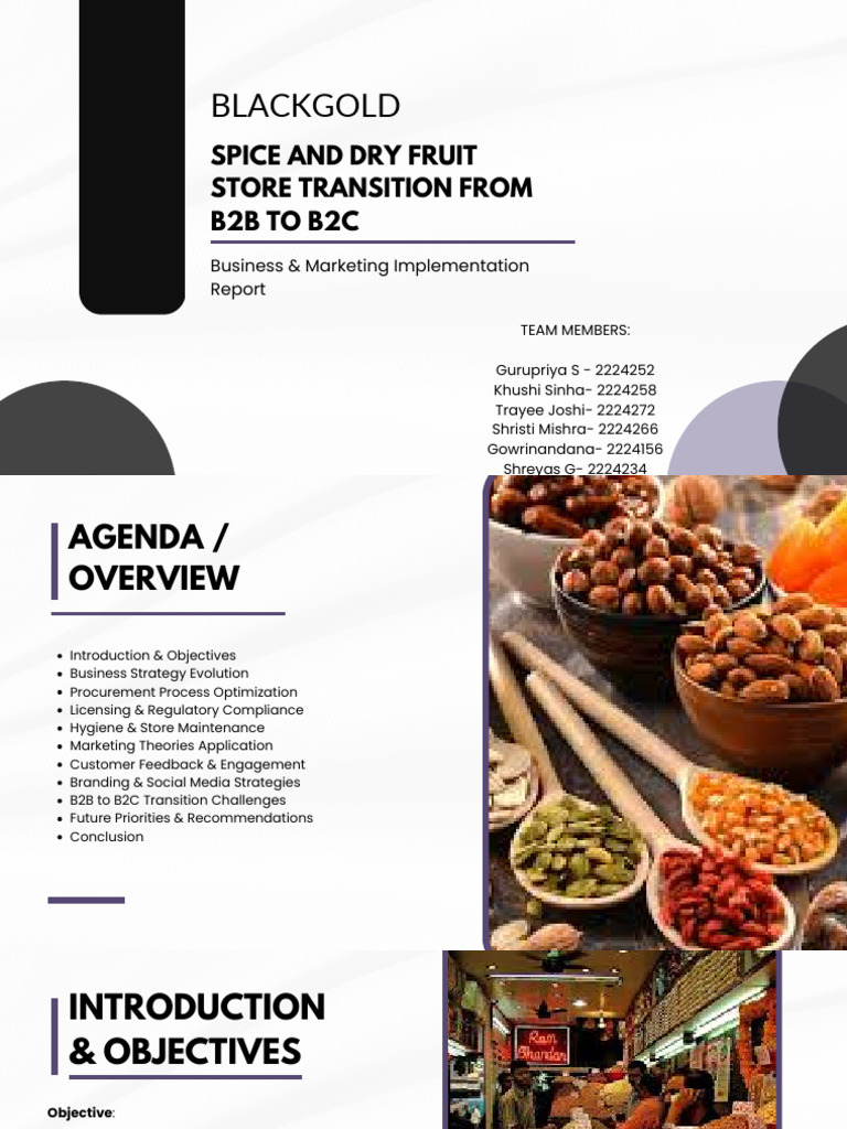 Introduction & Objectives Business Strategy Evolution Procurement Process Optimization Licensing ...