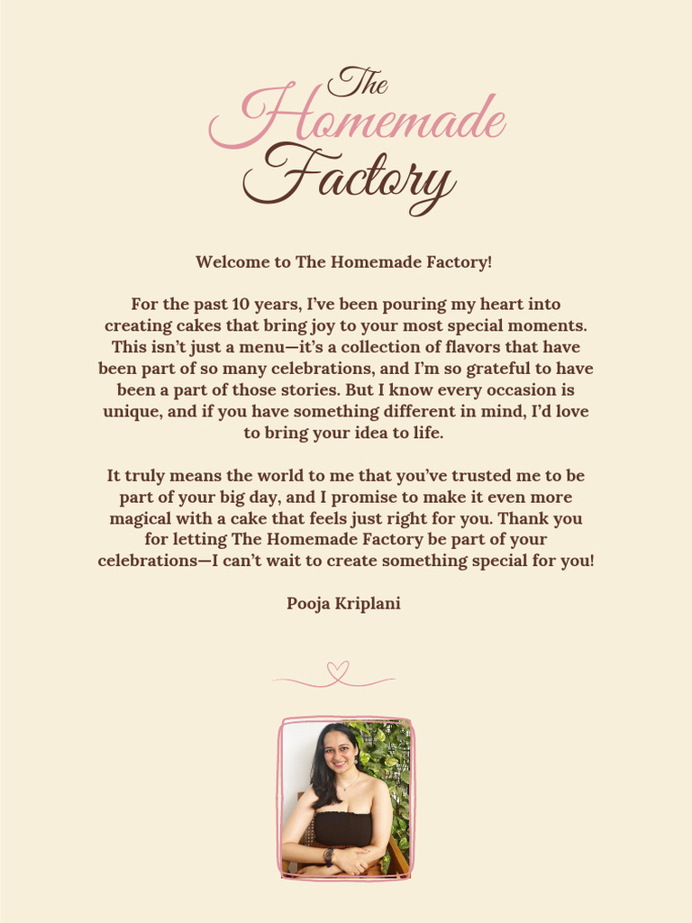 Cakes by The Homemade Factory | PDF | Cheesecake | Desserts