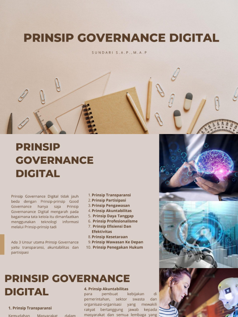 Prinsip Dan Model Governance Digital | PDF