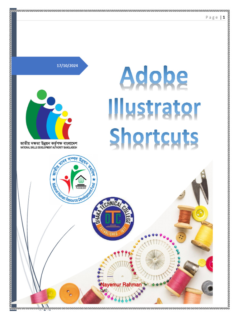 Adobe Illustrator Shortcut Keys | PDF | Keyboard Shortcut | Text