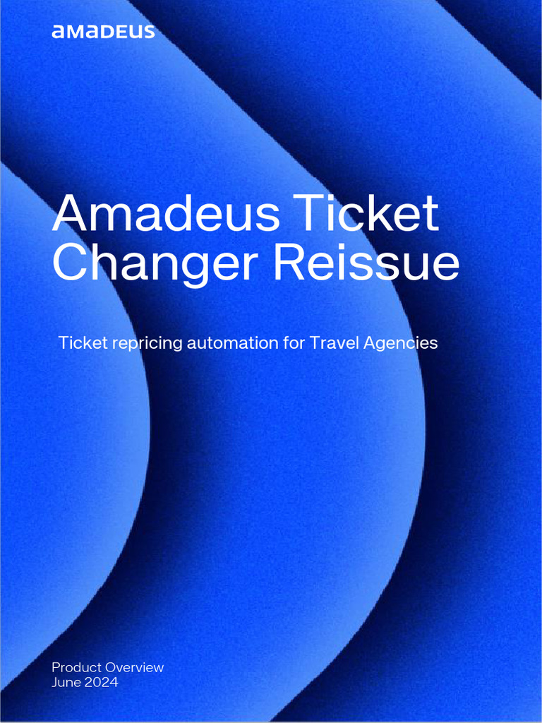 Amadeus Ticket Changer (ATC) Reissue - PO - 2024-06 | PDF | Euro | Air ...