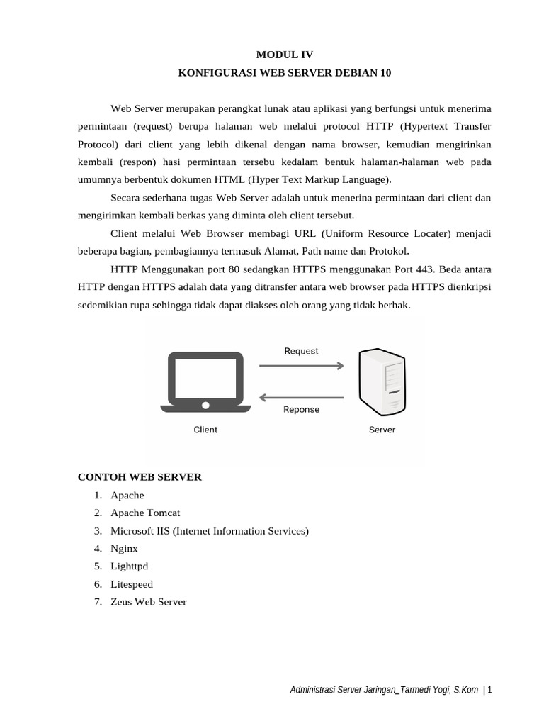Konfigurasi Web Server Debian 10 | PDF