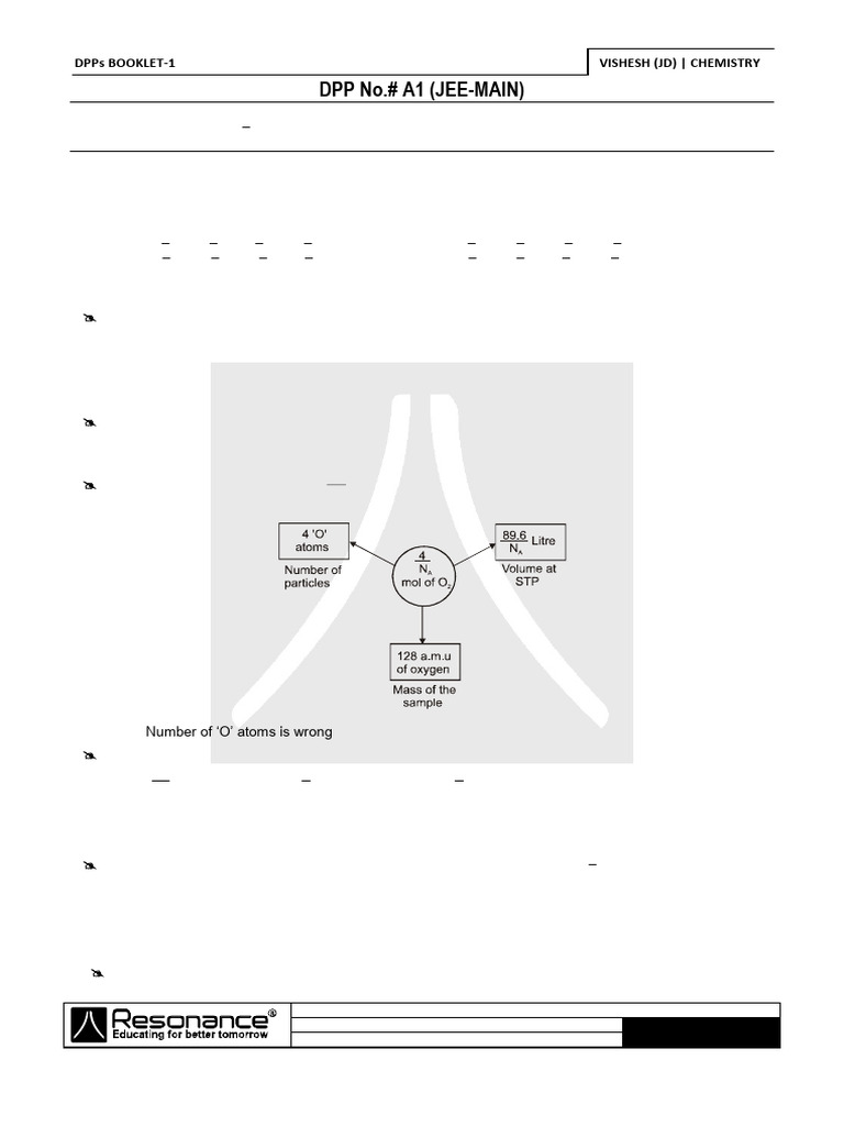 JD DPP No.a1 To A7 P PC | PDF | Atomic Orbital | Mole (Unit)