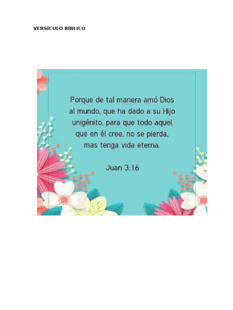 Versículo Bíblico | PDF