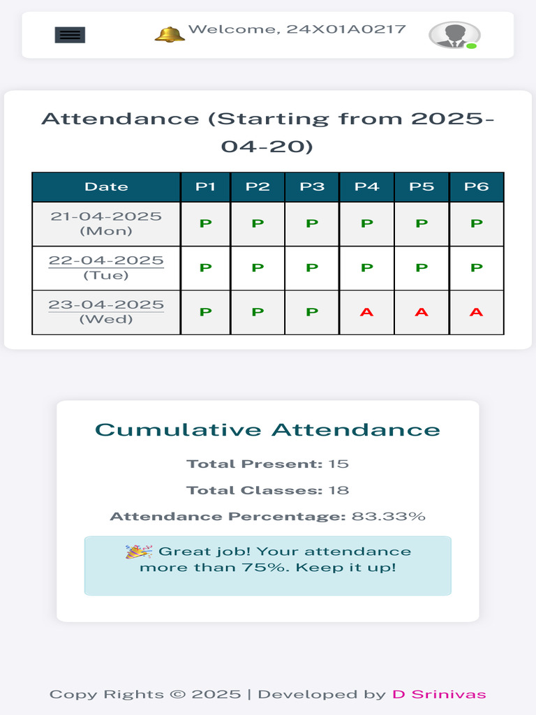 Student Dashboard | PDF