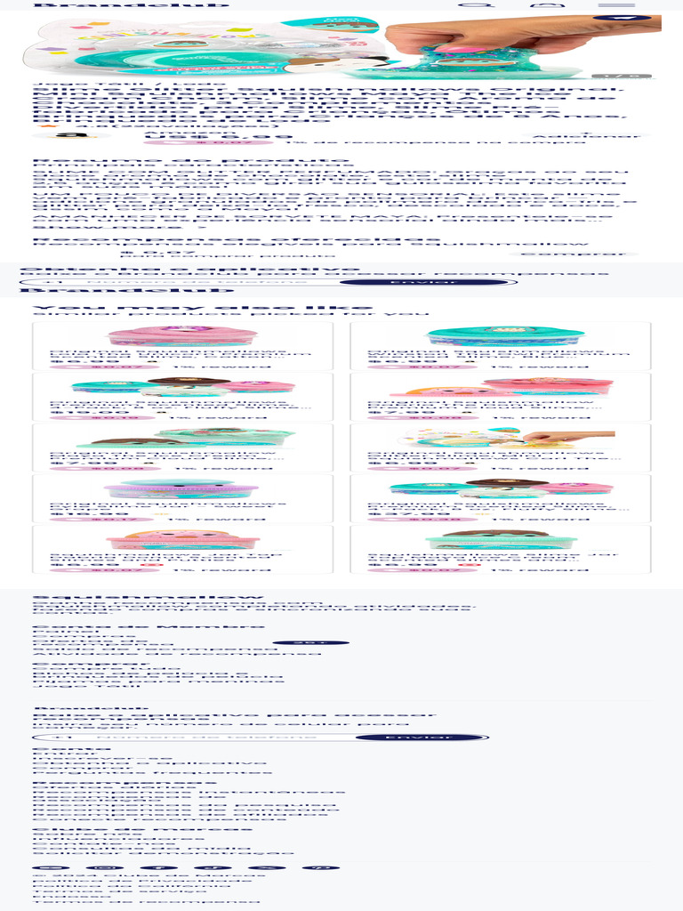 Squishmallow - Brandclub - Original Squishmallows Glitter Slime, Mini Squishmallows Maya the Ice ...