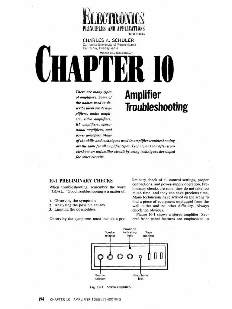 Amplifier Troubleshooting | PDF