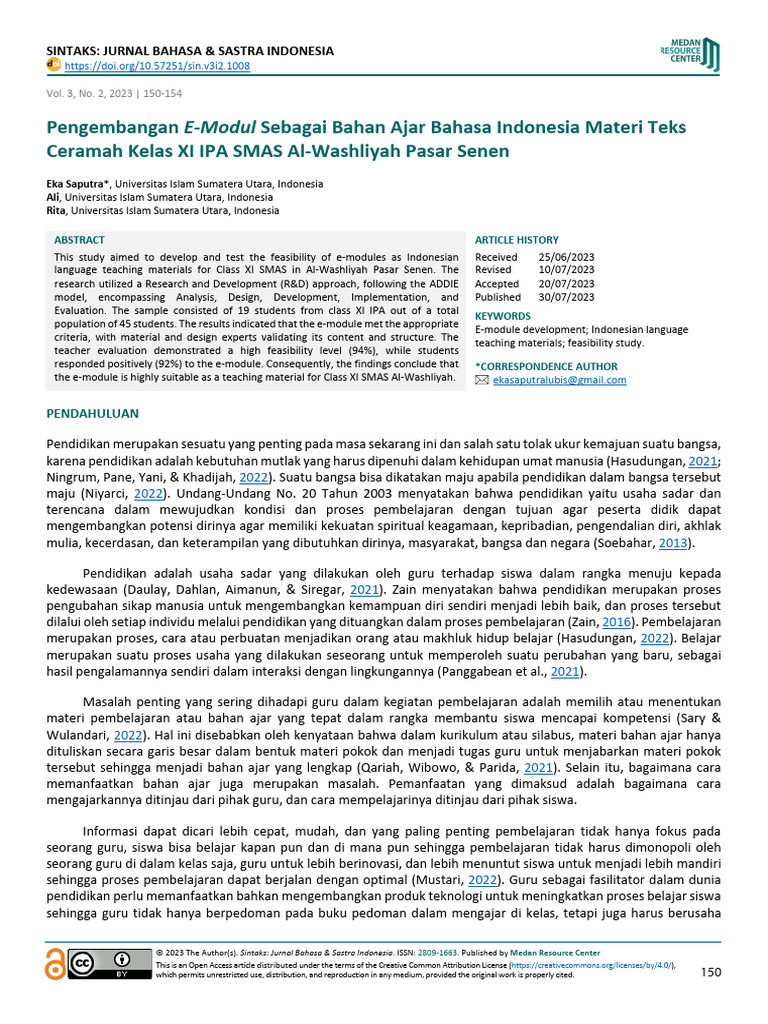 Eka DKK 2023 E-Modul Teks Ceramah | PDF
