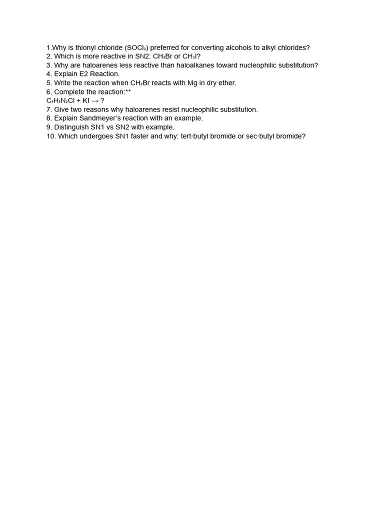 Chemistry Worksheet | PDF