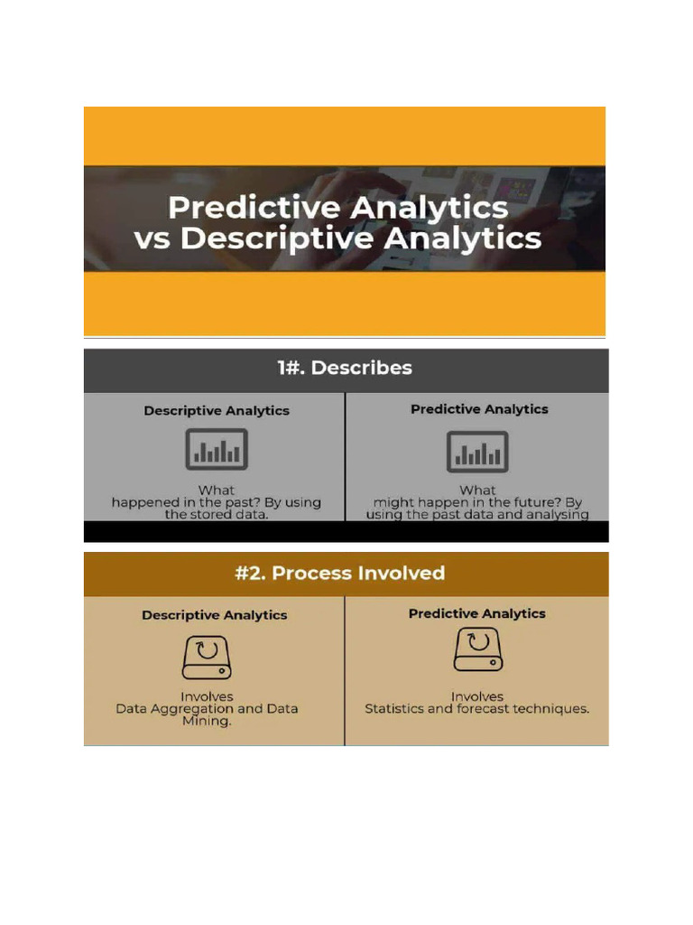 Predictive Analytics and Descriptive Analytics | PDF | Analytics ...